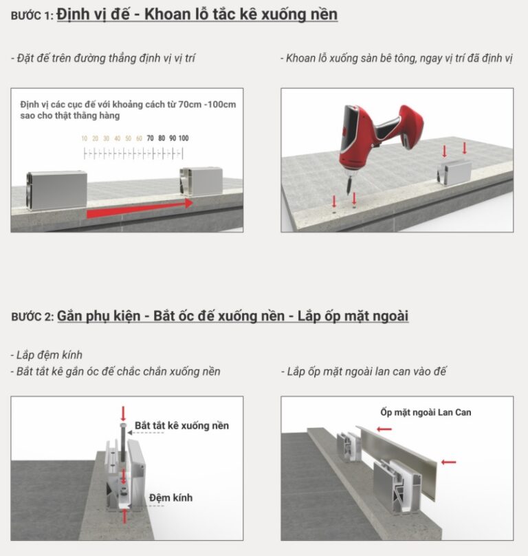 Tay vịn lan can Nhôm Maxpro